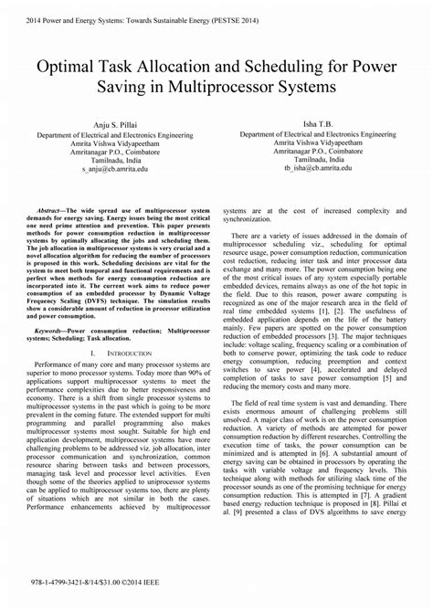pdf optimal task allocation and scheduling for power saving in multiprocessor systems