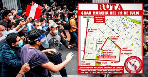 Toma De Lima Cu L Es La Ruta De Las Protestas Y Marchas De Hoy En