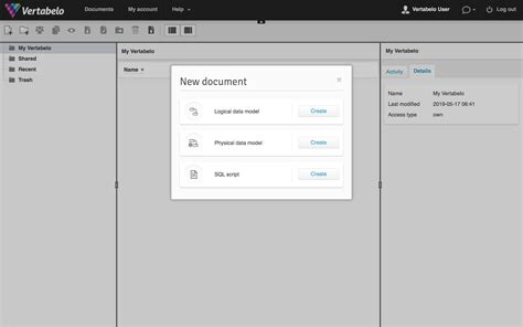How To Start With Vertabelo And SQLite Vertabelo Database Modeler