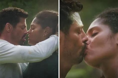 Terra e Paixão Aline e Caio se beijam após pedido do jovem OFuxico