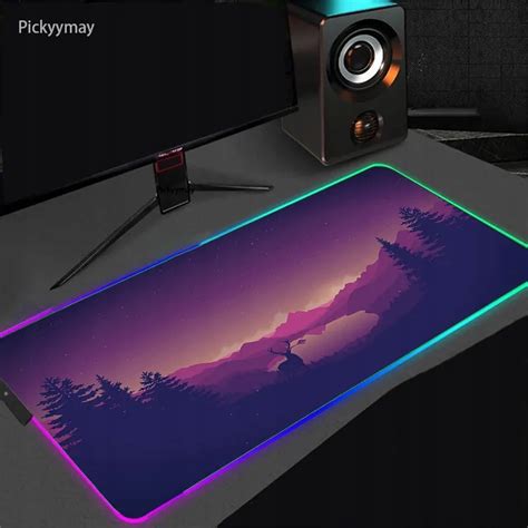 Podkładka pod mysz RGB duża do gier Deep Forest Firewatch LE Sklep