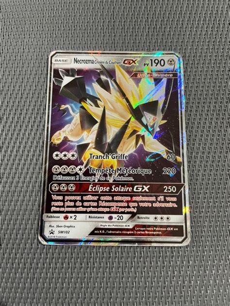 carte Pokémon Necrozma Crinière du Couchant GX SM102 Pokémon