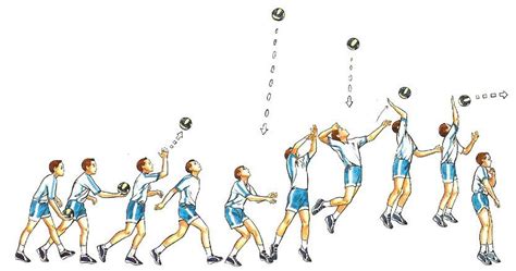 Elementos Técnicos del Voleibol Dicas Educação Física