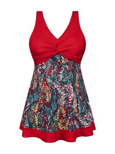 Womens Plus Size One Piece Skirt Swimsuit Modest Tummy Control Slimming Swimdress Ruched Bathing