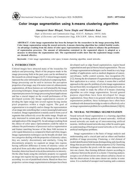 color image segmentation using k means clustering algorithm