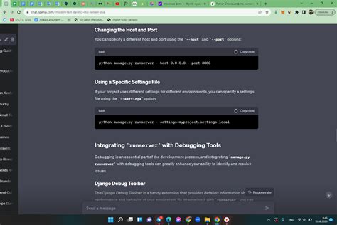 The Power Of Python Manage Py Runserver For Development