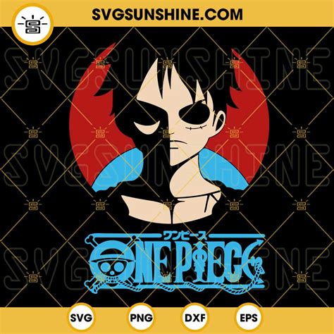 Monkey D Luffy One Piece SVG Straw Hat Pirates SVG Anime SVG PNG DXF