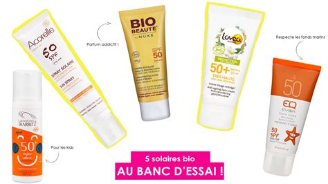 5 crèmes solaires bio au banc d essai magicmaman