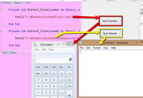 Yogi Technopreacher Qtpsoapuivbnetphpsqlunixvbavbs Vb Open Calculator And Notepad In