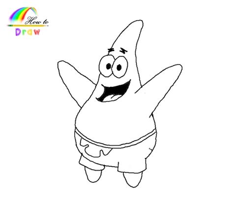 How To Draw Patrick Star Easy Step By Step