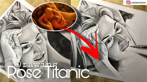 Como Dibujar A Rose Titanic Realista A Lapiz TIEMPO REAL Drawing ROSE