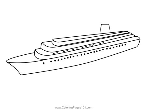 Disney Cruise Ship Coloring Page Coloring Pages
