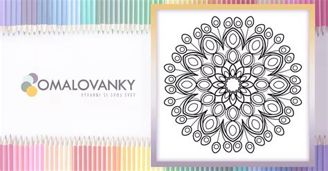 Pávia mandala Omalovanky sk Vyfarbi si svoj svet
