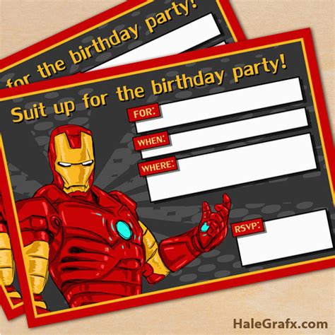 Free Printable Avengers Birthday Party Invitations Birthdaybuzz