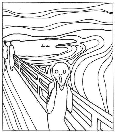Disegni Quadri Famosi Da Colorare