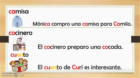 Ca Co Cu Oraciones