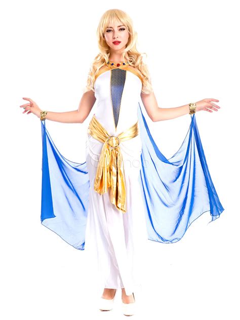Costume D Esse Grecque Sash Bretelles Blanc Slim Fit Costumes D
