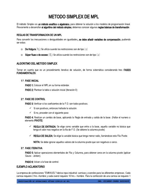 algoritmo del metodo simplex pdf algoritmos algoritmos y estructuras de datos