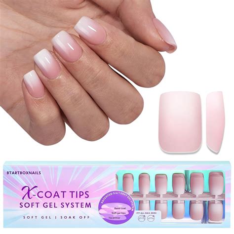 Amazon Btartboxnails XCOATTIPS Ombre Nails Press On Nails Extra