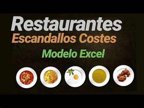 Plantilla Excel cálculo escandallos costes y rentabilidad de restaurantes