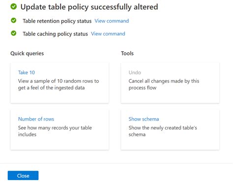 Change The Retention Policy For A Table In Azure Data Explorer Using