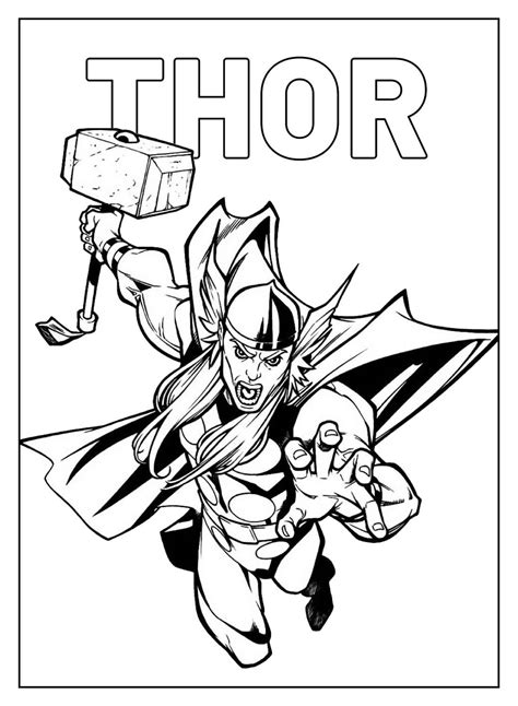 Colorir Thor Desenhos Para Colorir Colorir Desenhos Pra Colorir