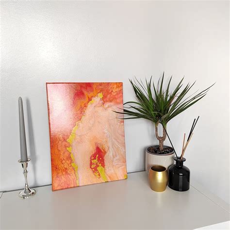 30x40cm Acrylic Pour Painting Fluid Art Painti Folksy