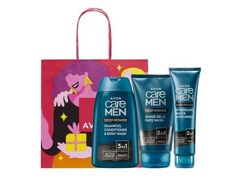 Avon Men Deep Power Zestaw Kosmetyków 3 Szt Torebka Sklep EMPIK