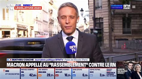 Emmanuel Macron Appelle Au Rassemblement Contre Le RN Mais Ne Donne