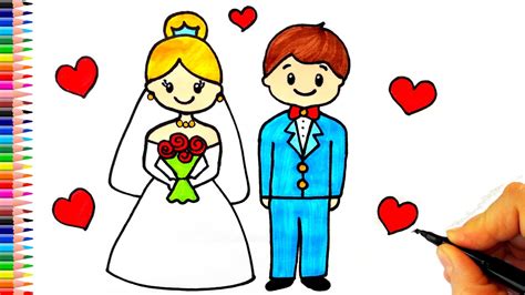Gelin ve Damat Çizimi Gelin Damat Nasıl Çizilir Wedding Bride and