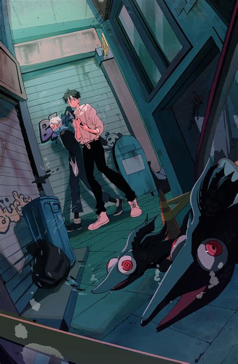 Okkotsu Yuuta And Inumaki Toge Jujutsu Kaisen Drawn By Sebin 13