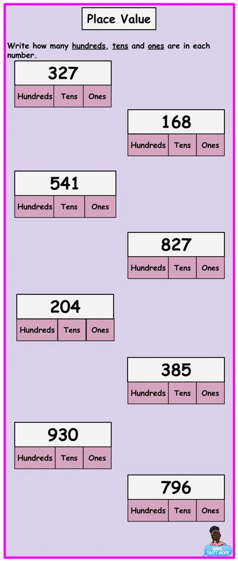 Place Value Year 3 Teaching Resources Worksheets Library