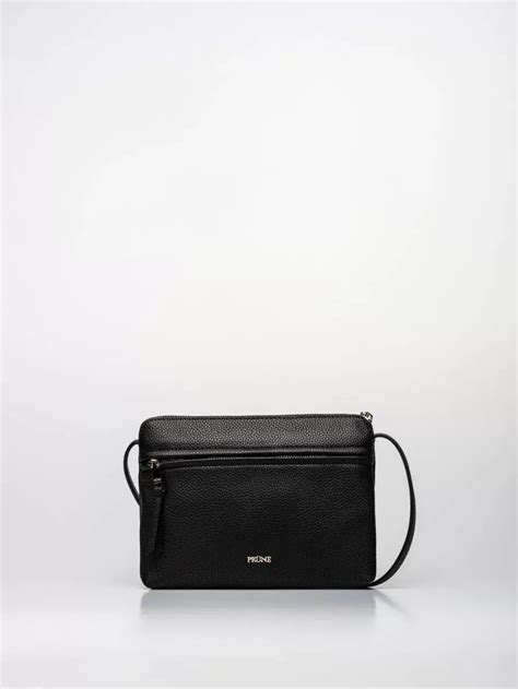 Bandolera Efecto Cuero Negro Prüne