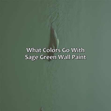 What Colors Go With Sage Green Wall Paint Colorscombo