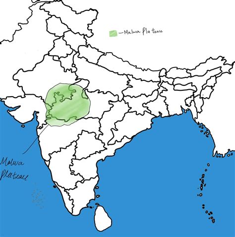 Malwa Plateau In Map Brainly In