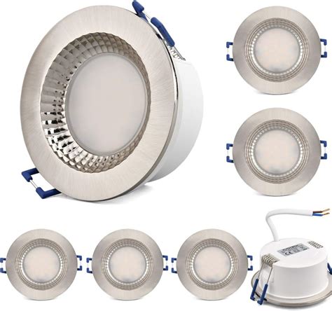 Led Spot Encastré Extra Plat 6W 500Lm Spots De Plafond Blanc Chaud
