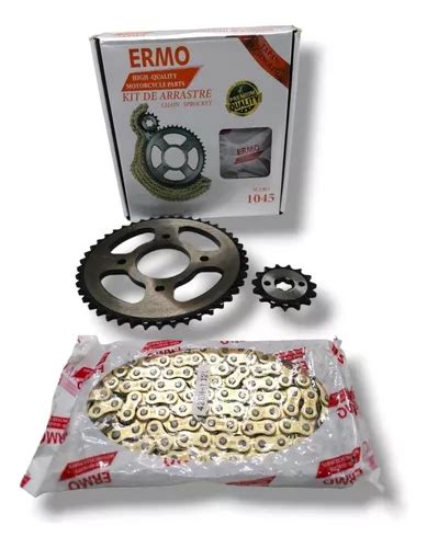 Kit Arrastre Suzuki Gixxer Cadena Dorada Reforzada