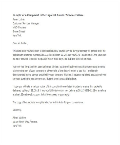 Complaint Letter Examples Samples In Pdf Google Docs Pages