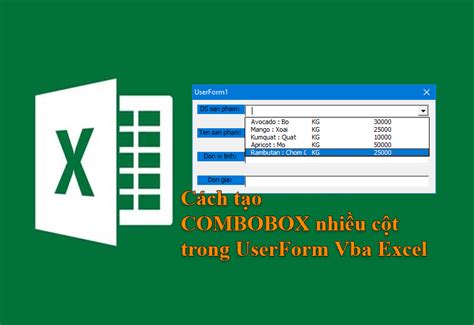 Combo Box Vba Excel C Ch S D Ng V T I U Ho Vi Magento