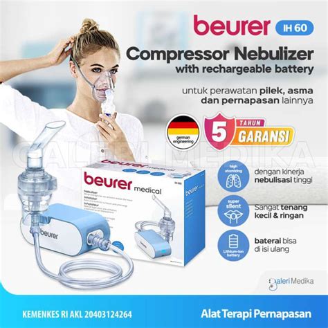 Jual Compressor Nebulizer Portable Beurer Ih 60 Alat Uap Pernafasan