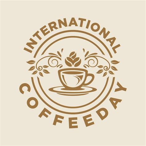 Premium Vector Vector Flat Happy International Day Of Coffee