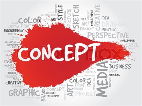 CONCEPT Word Cloud Business Concept Stock Vector Colourbox