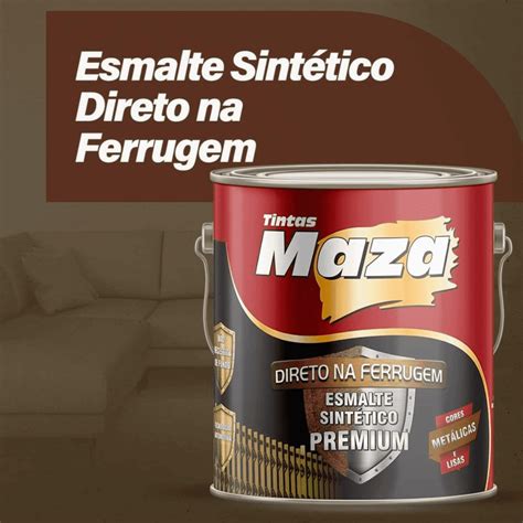 Esmalte Sint Tico Direto Na Ferrugem Metais Gal O Litros