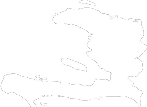 Haiti Outline Map 38096173 Vector Art At Vecteezy