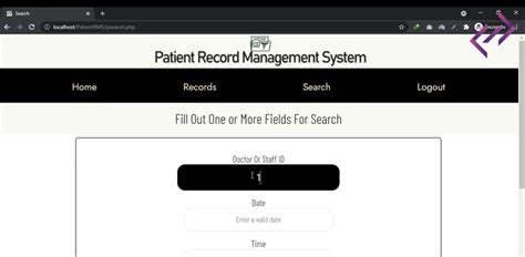 free download patient record management system project in php with source code and database