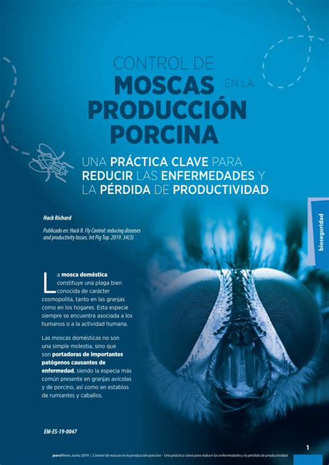 Pdf Control De Moscas En La Producci N Porcina En Las Granjas