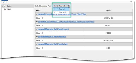 find operating points at simulation snapshots matlab and simulink mathworks 한국