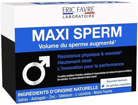MAXI SPERM Complément Alimentaire Hautement Dosé Améliore Désir
