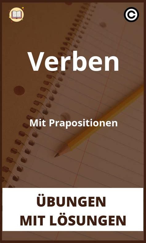 Verben Mit Präpositionen übungen mit Lösungen PDF