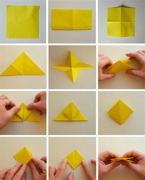 Origami Blume falten Anleitung 7 Ideen für einfache Blumen aus Papier